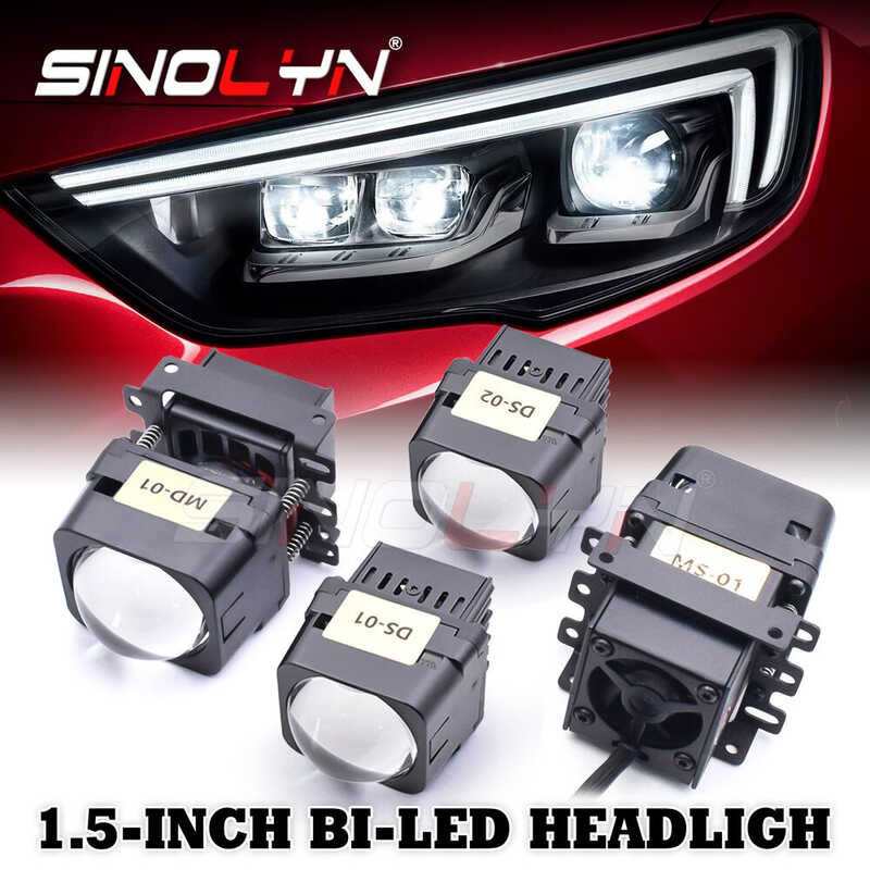 PC 1 1.5 Pulgada Mini Driving Light Bi LED Projector Headlight Lens ...