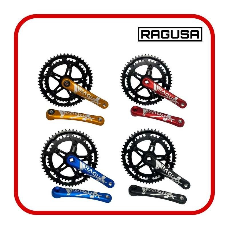 RAGUSA Rb800 2x Road Square Type 2by 42t x 52t Alloy Crank set para sa ...