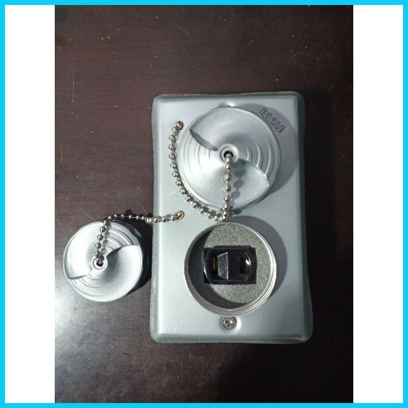 EAGLE weatherproof duplex outlet #4982 | Shopee Philippines