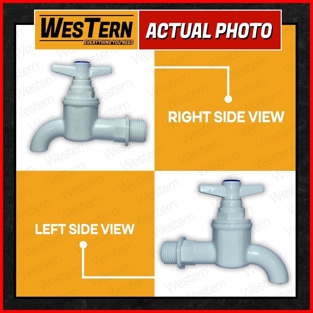 BIB PVC Faucet Plain Bibb / Plastic Faucet (Gripo) | Shopee Philippines