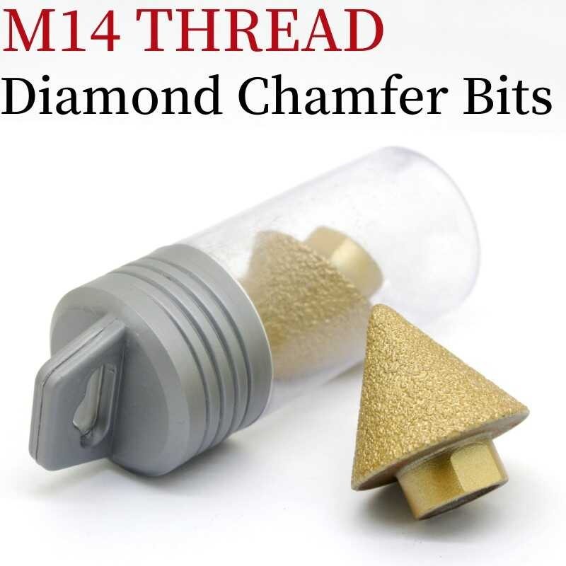 M14 Diamond Chamfer Router Bits Dia 38mm Milg Tile Cutter Marble ...