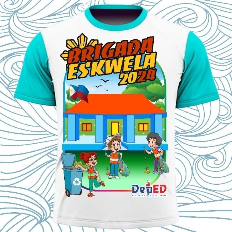 Brigada Eskwela 2024 Sublimation Regular T-Shirts | Shopee Philippines