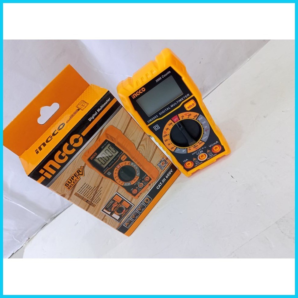 INGCO Digital Multimeter Tester CAT.III 600V DM2002 | Shopee Philippines