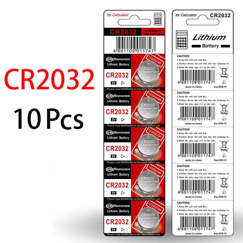 Lithium For 3V Car Key Watch Game Remote Control CR 2032 Calculator ...