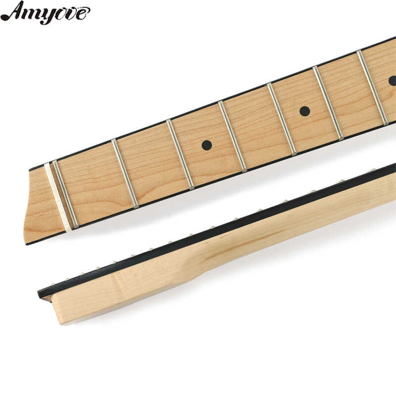 25-Fret Electric Replacement Headless Handle Fretboard Maple Neck For 6 ...