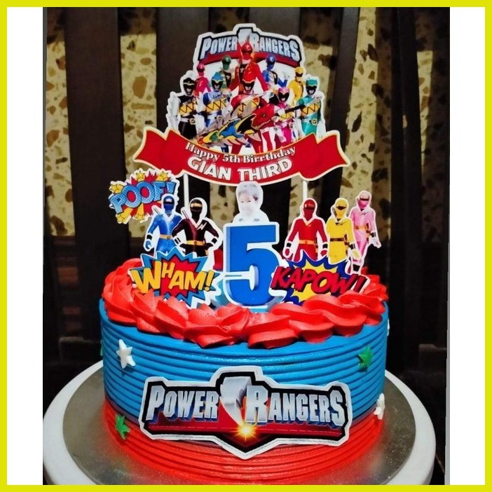 Power Ranger Theme Cake Topper | Shopee Philippines