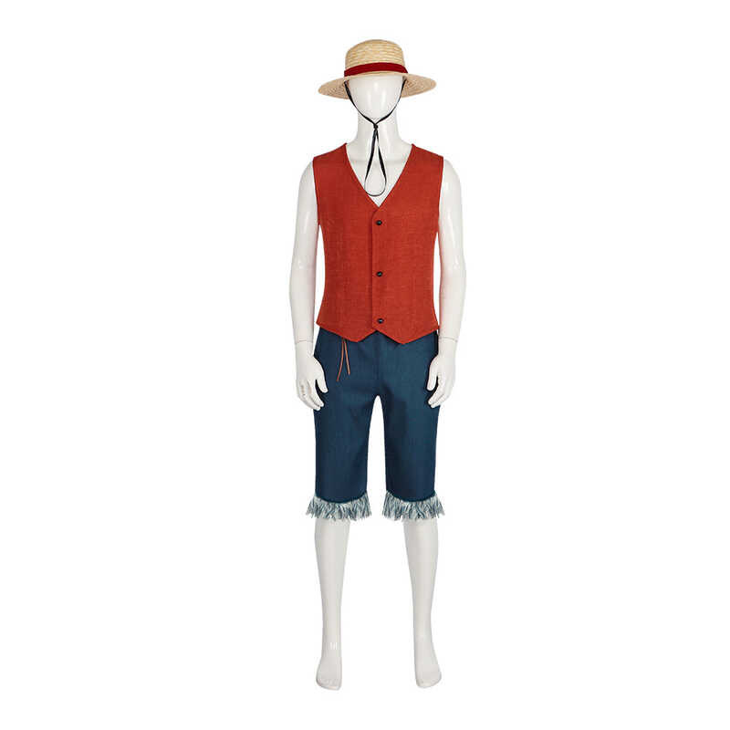 One Piece Luffy live action movie costume, One Piece and the Kingdom ...
