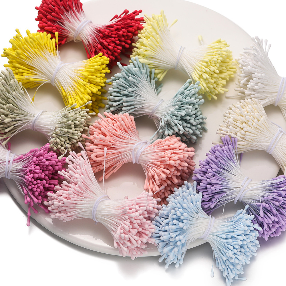 400pcs/Bundle Pearl Stamen Artificial Flower Stamens DIY Bouquet ...