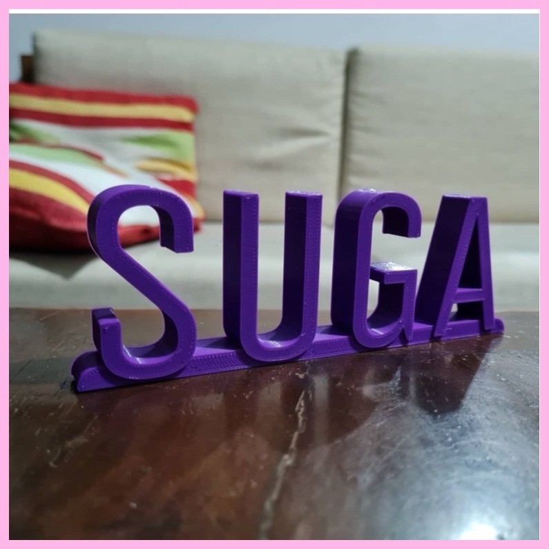 3D Printed Kpop Logo Decor (Suga BTS) | Shopee Philippines