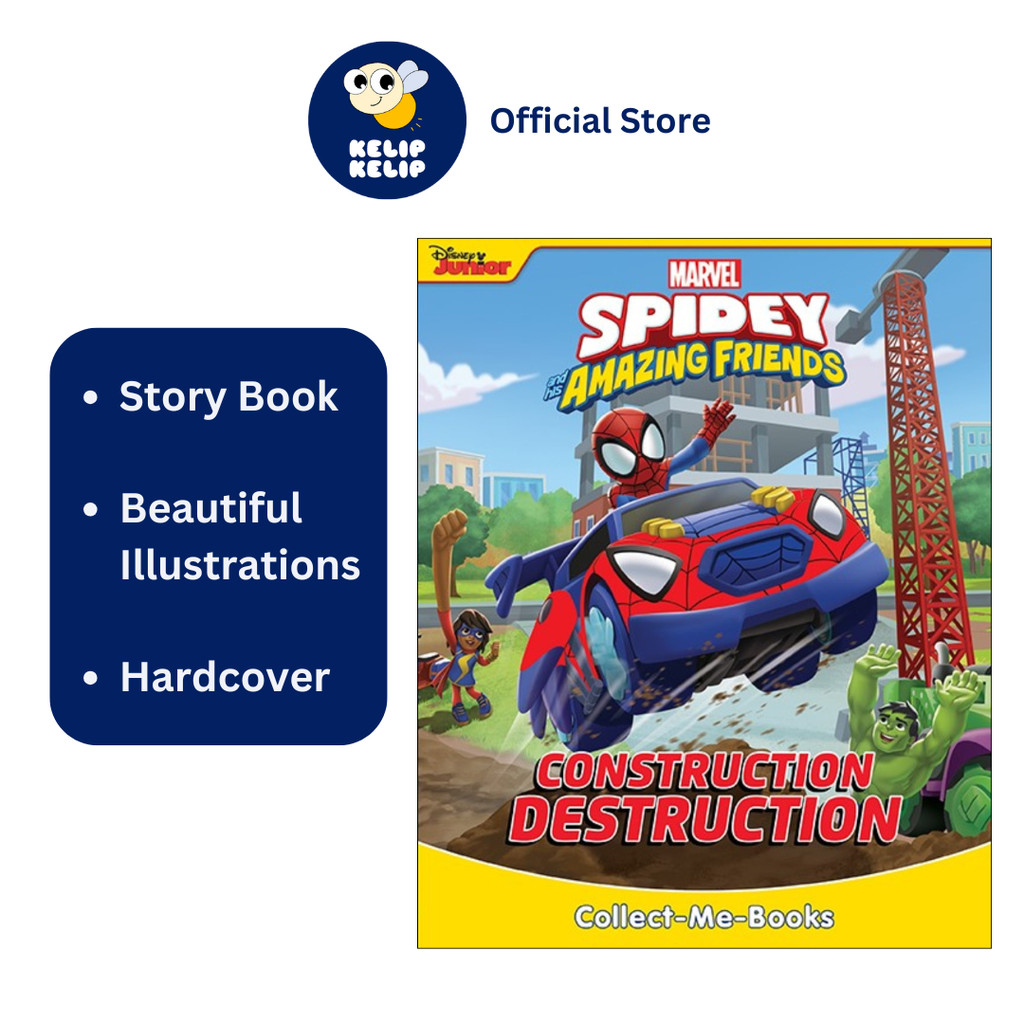 Marvel Spidey & Amazing Friends Construction Destruction Story Book For ...