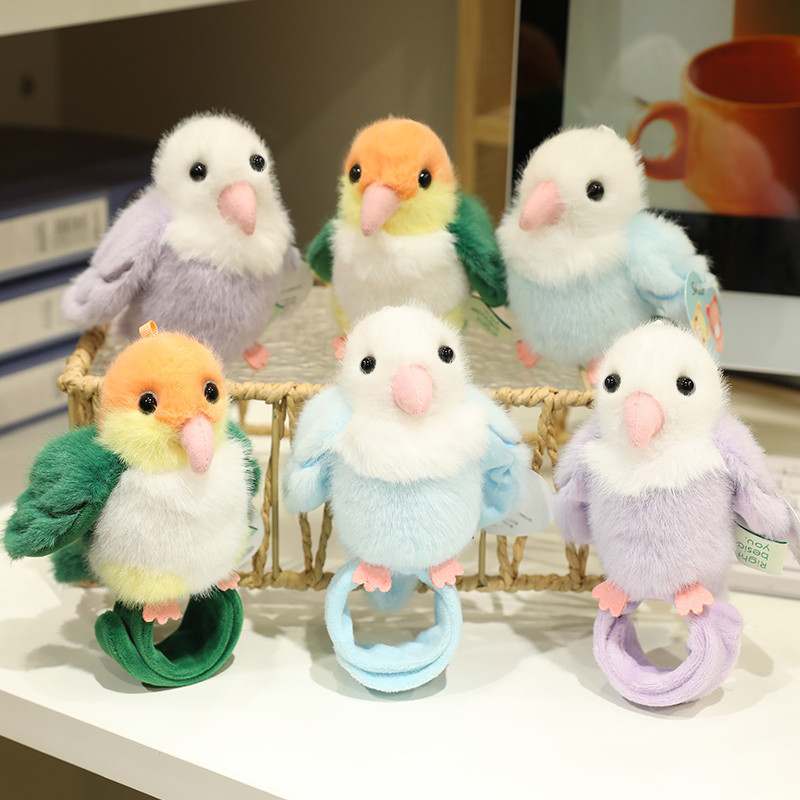 BCT Kawaii Parrot Plush Toy Cute Simulation Parrot Doll Little Bird ...