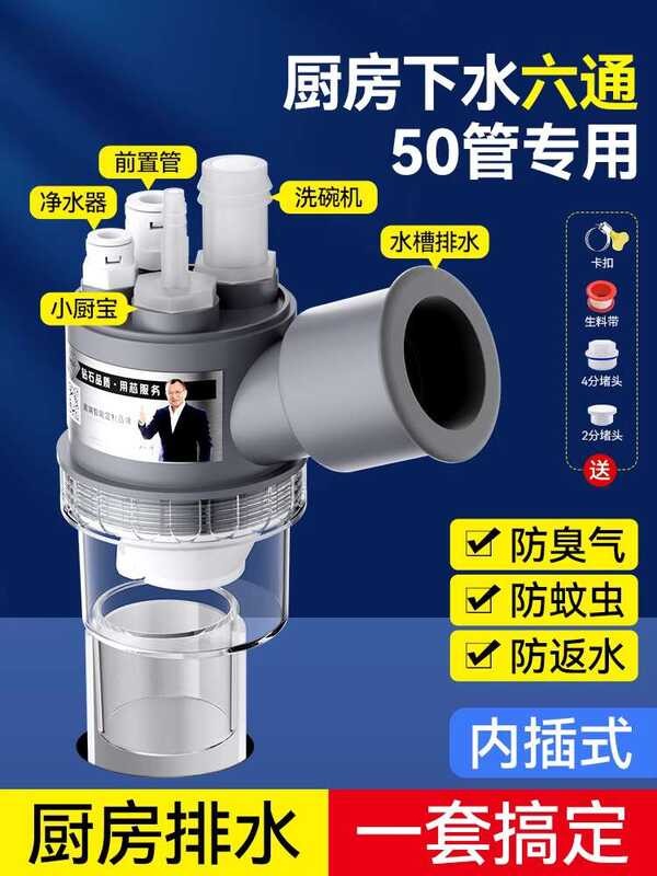 Washing machine dryer 2-in-1 pipe, floor drain joint, universal ...