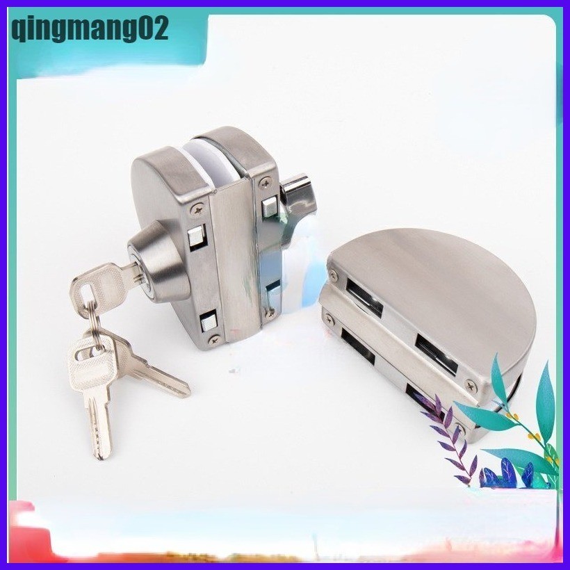 Stainless Steel 10-12mm Glass Door Lock Rotary Knob Open/Close Push ...