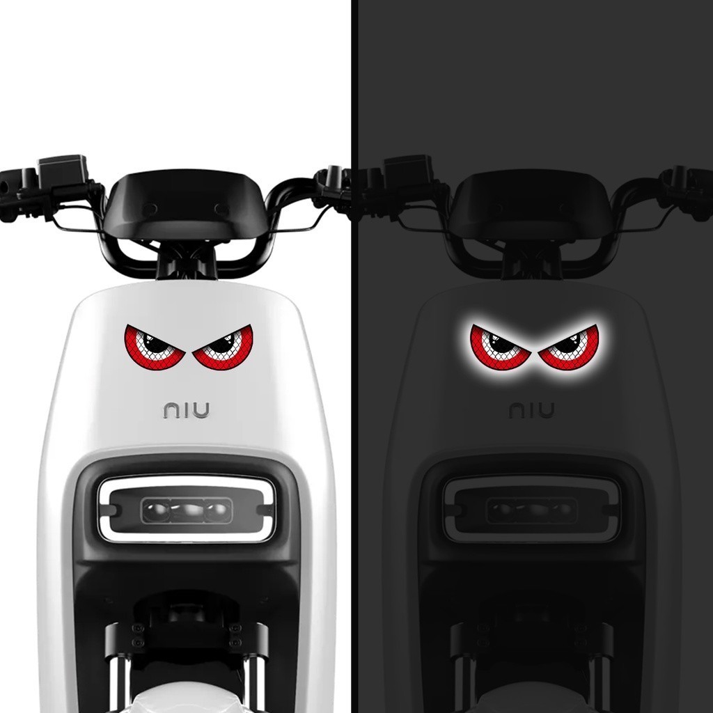 Hight Reflective Demon Eyes Sticker Decor Motorcycle Motor Bike ...