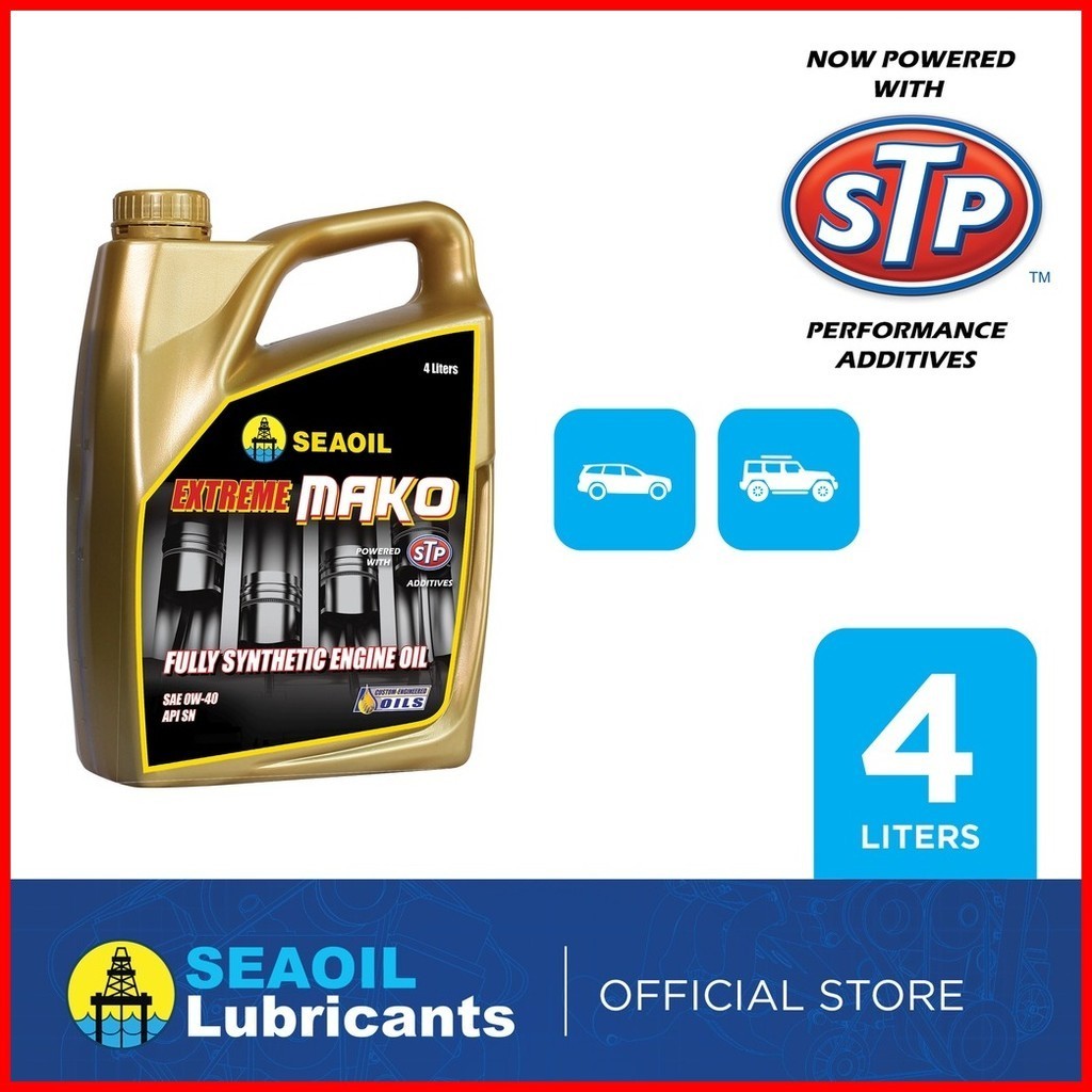 ☎ SEAOIL Extreme Mako w/ STP Engine Oil (1 L, 4 L) | Shopee Philippines