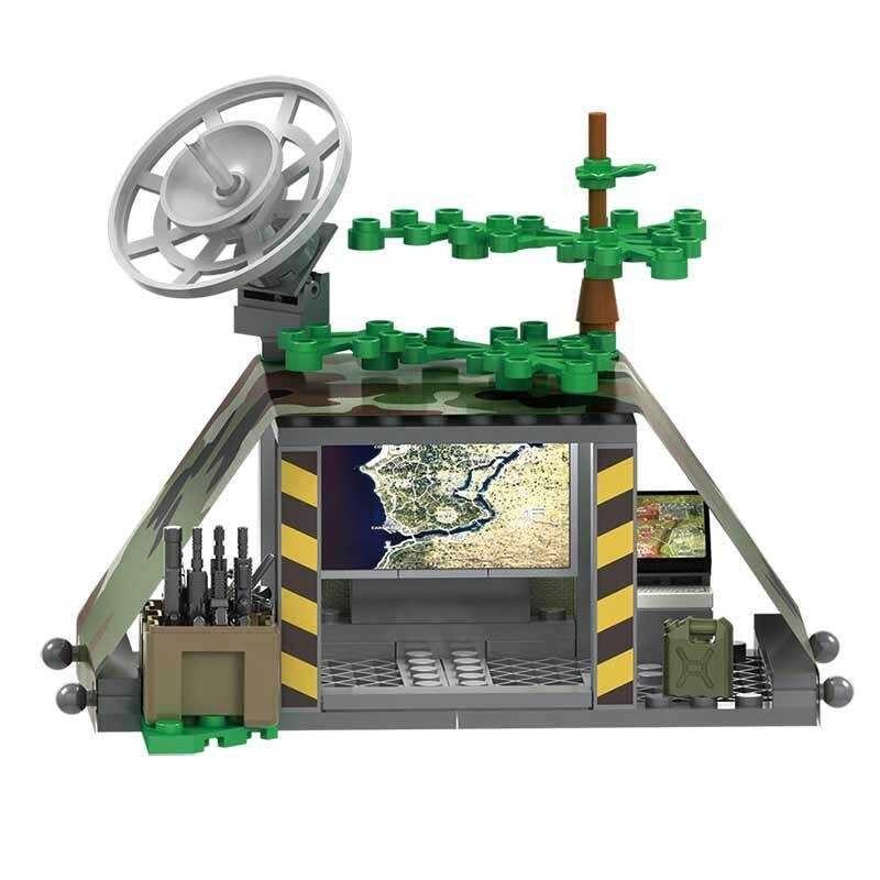Camouflage Tent Command Room Mini Action Figures Ww2 Military Army ...