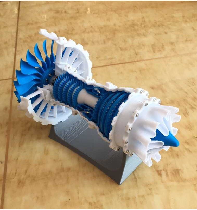 Fan Ducted Blades Motor Airplane Aircraft Plane Engine Power System 3D ...