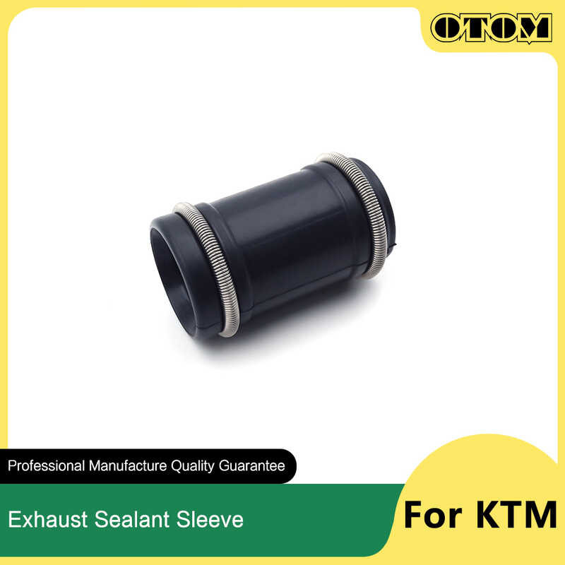 OTOM 2024 Motorcycle Exhaust Rubber Hose Spring Sealing Sleeve Silencer ...
