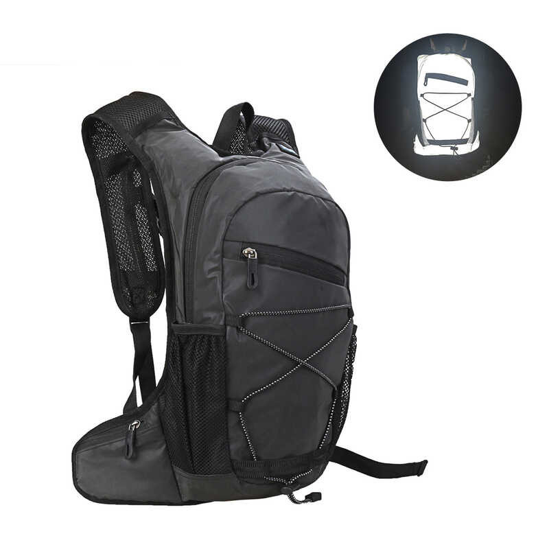 High Capacity Reflective Hiking Backpack gamit ang tubig Bladder para ...