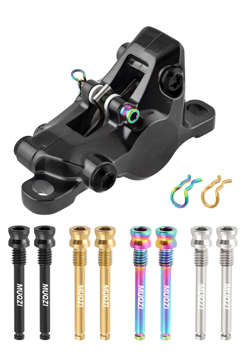 MUQZI 2pcs Titanium Bolts Bicycle Disc Brakes Caliper Lightweight ...