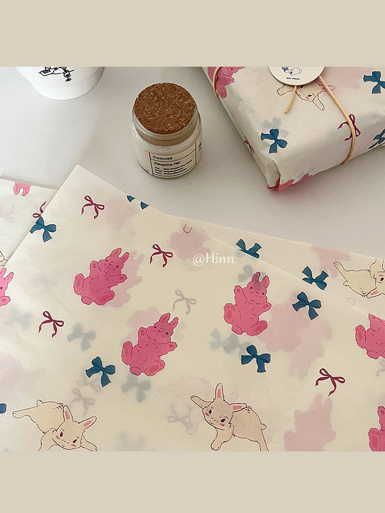 Hinn Alice Rabbit~ins Bow Sydney Paper Wrapping Paper Flowers Wrapping ...