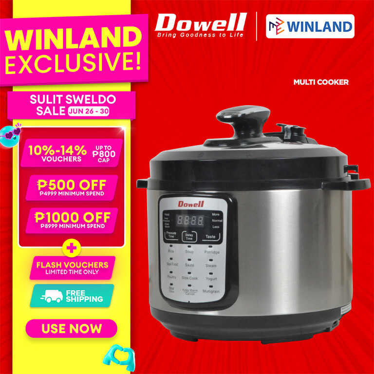 Dowell ni Winland EPC-707 6-in-1 Multi cooker may 12 Program ng ...