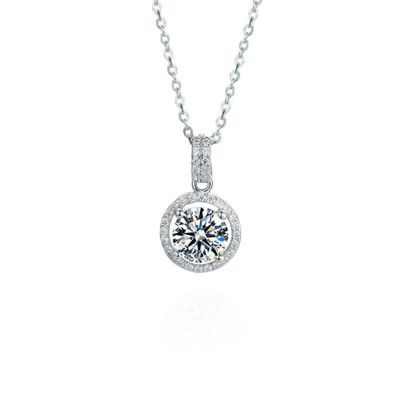 ang Sundin Cloud 1-2 Carats D Color Round Moissanite Diamond · Gold ...