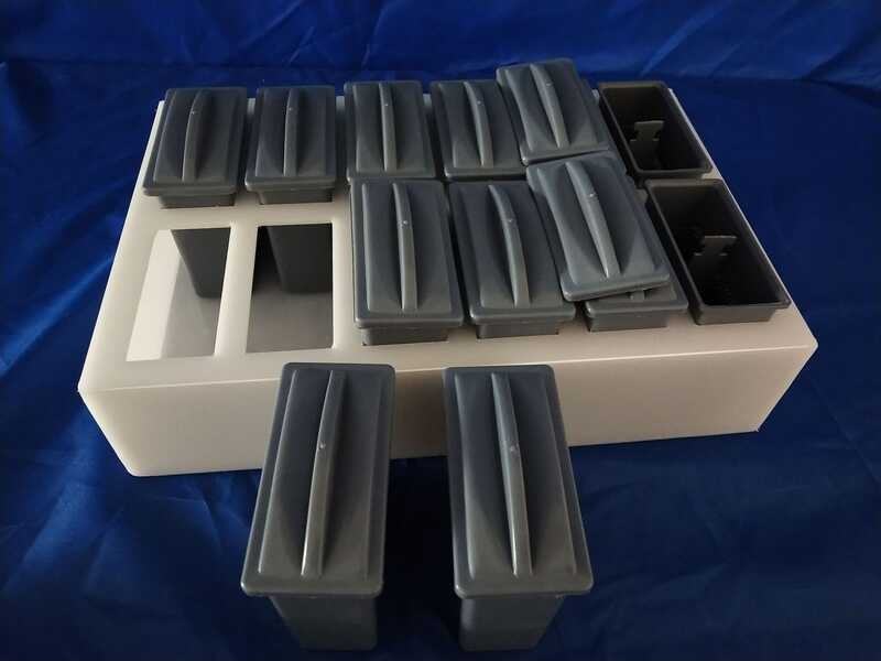 Plastic Staining Cylinder Staining Rack, 24 Piece Plastic Slide ...