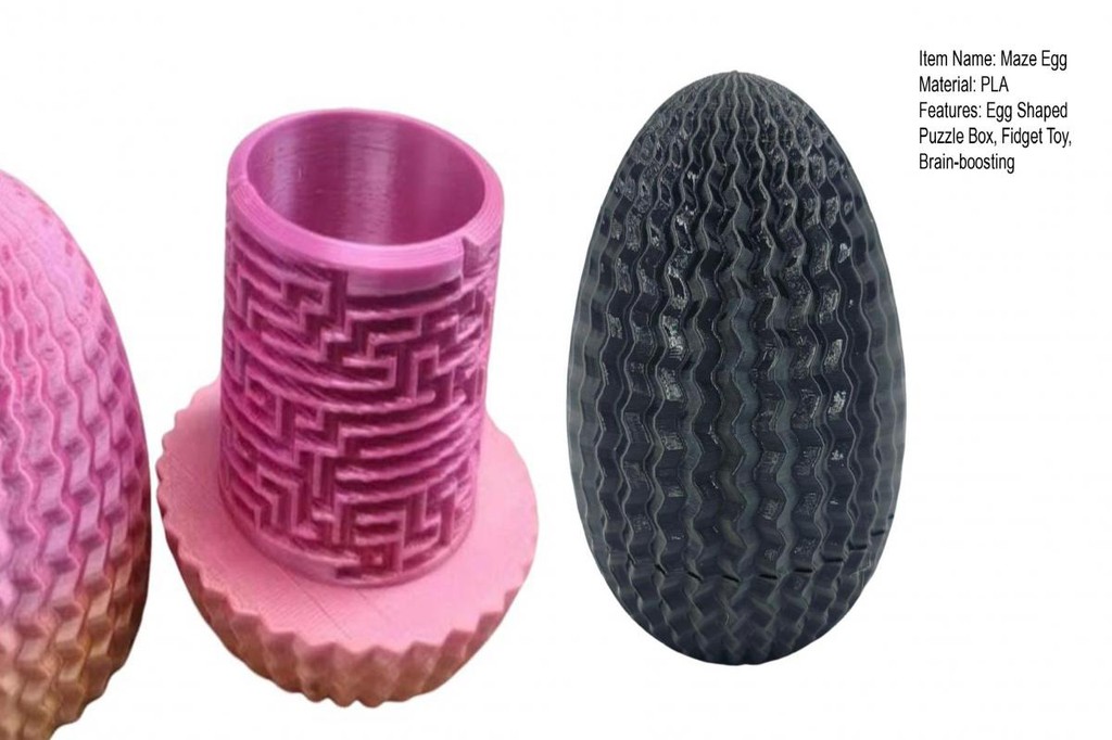 PEN| Problem-solving Storage Box Maze Egg Puzzle Toy Dragon Egg 3d ...