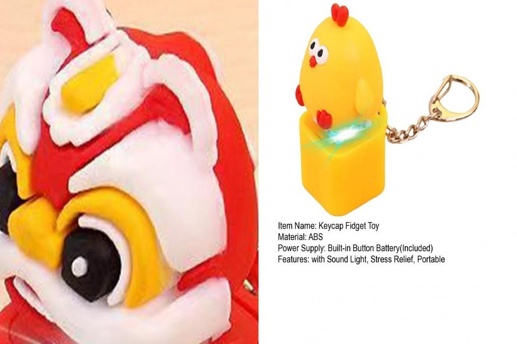 [TS] Duck Keycap Toy Fun Sound Light Keycap Fidget Toy for Stress ...