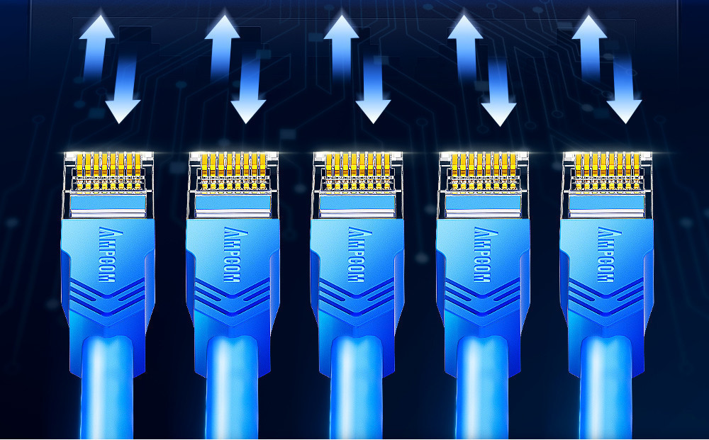 AMPCOM Network Switch 5/8 Ports Switch Ethernet 1000Mbps Gigabit High ...
