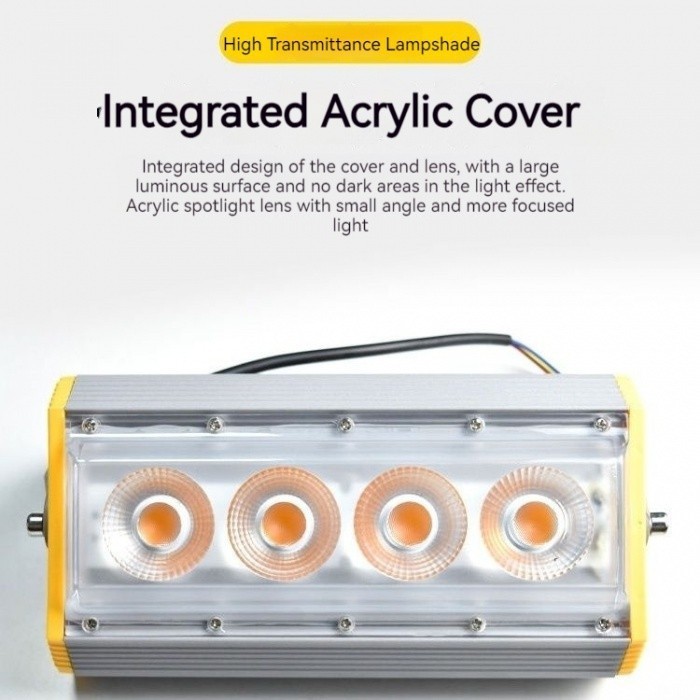 LED Projection Wall Lamp, 50W Aluminum Outdoor Waterproof Garden ...