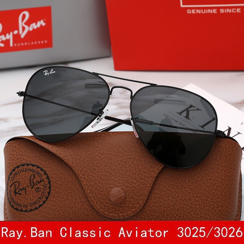 Ray ban rb Classic Black Aviator Sun Lenses | Shopee Philippines