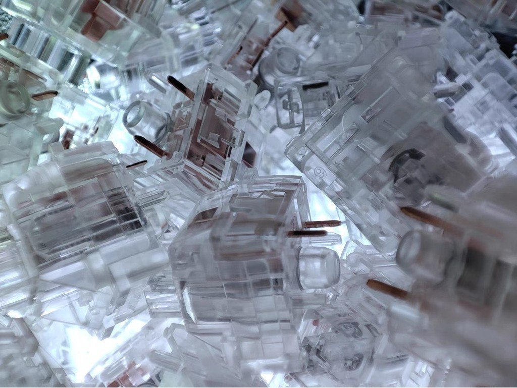 (10PCS) Jerrzi Salt Ice Switch Crystal Fully Transparent Linear Switch ...