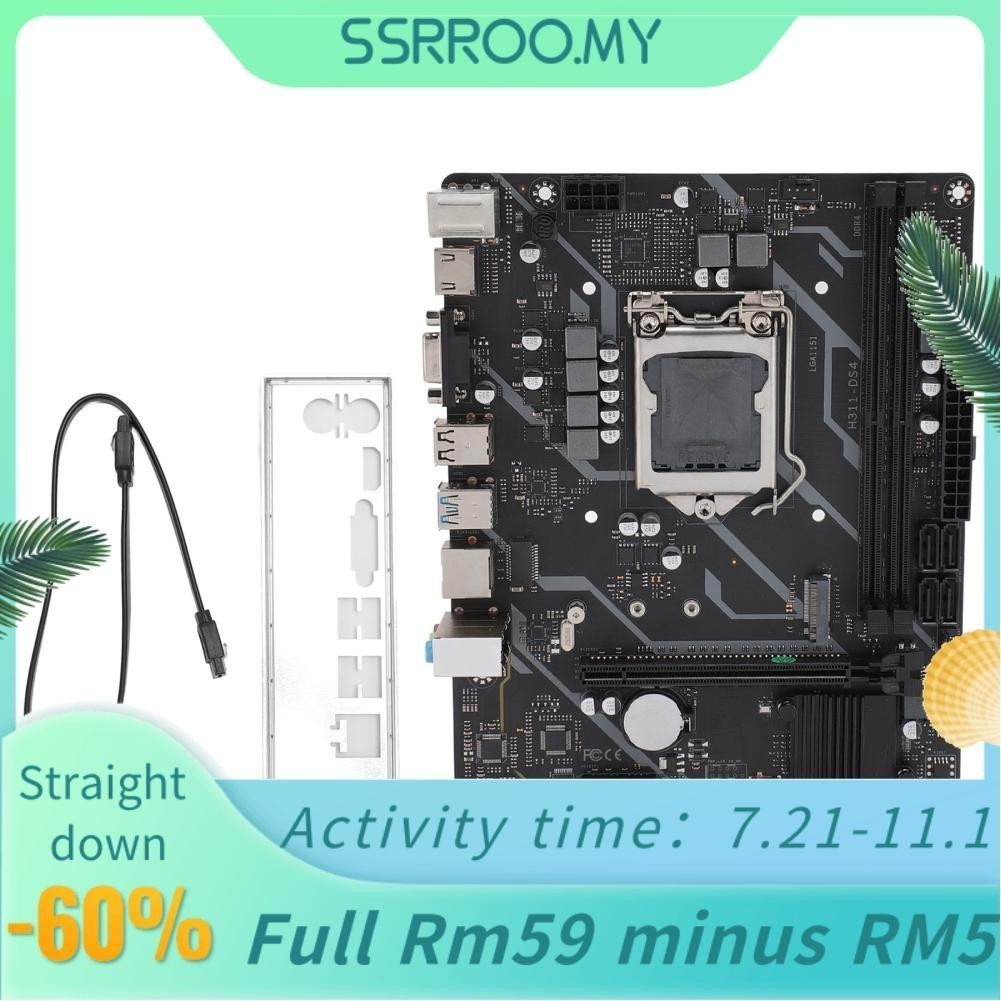 Ssrroo Gaming Motherboard H311 D4 Multi Interface 6 Phase Power Supply DDR4 Mainboard Dual ...