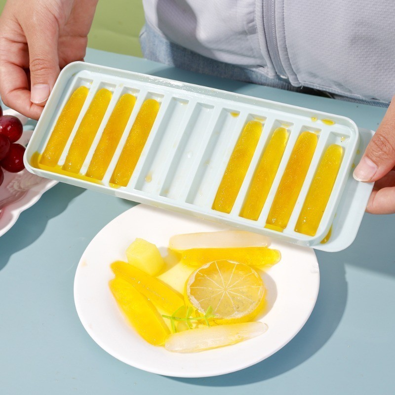 Creative Long Strip Ice Cube Mould - 11 Grids Chocolate Candy Freezing ...