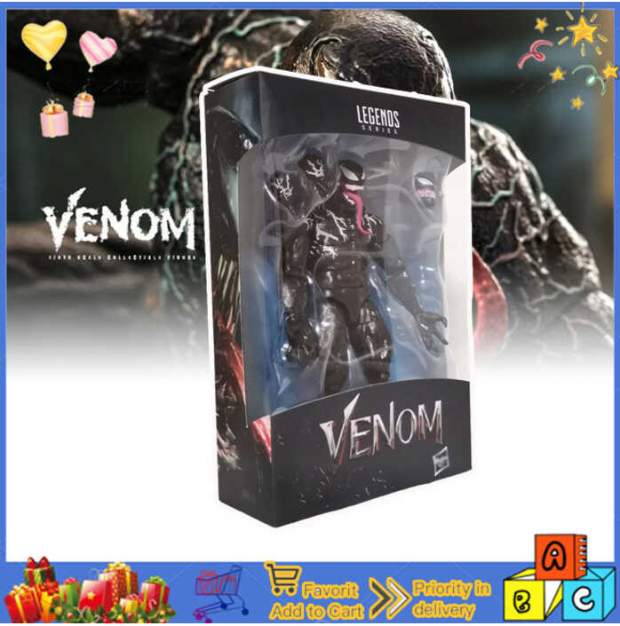 Box Of 1 Venom Model Hasbro · Legends Series Venom Collectible Action ...