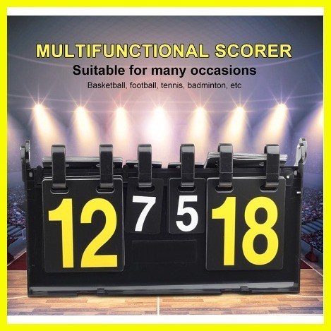 ♟ Professional PVC Badminton Football Volleyball Competitions 4 Digit Multi Sports Scoreboard ...
