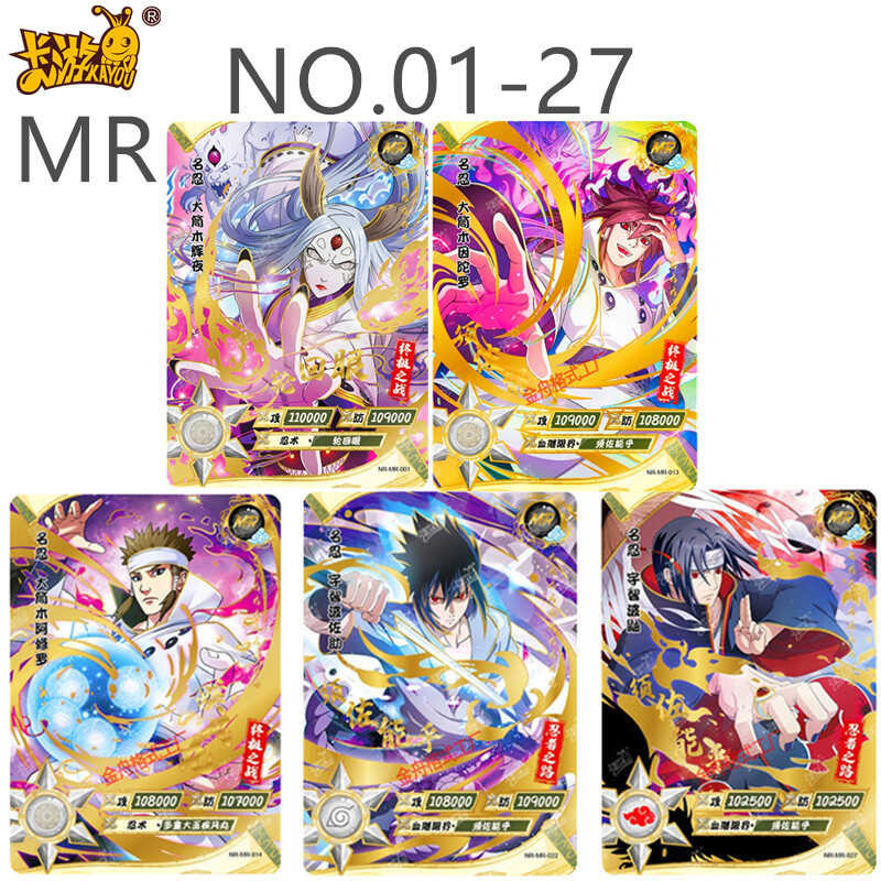 Anime KAYOU Naruto MR 01-27 Series Bronzing Game Collection Cards ...