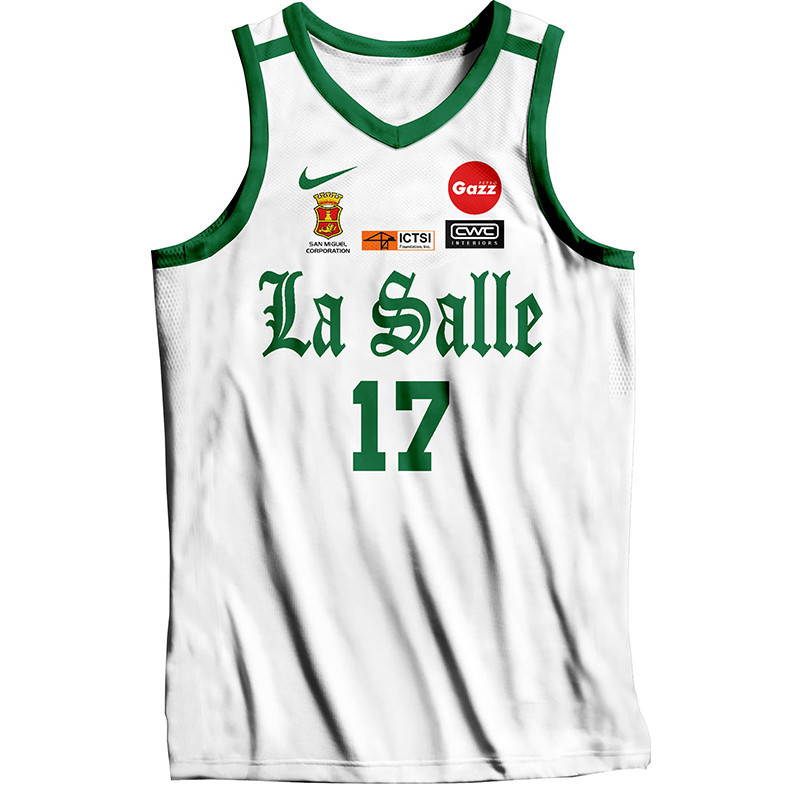 LA-SALLE BASKETBALL JERSEY WHITE JERSEY (WITH PERSONALIZE NAMES ...