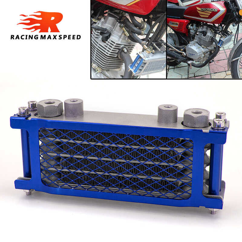 © Universal Blue&Red Oil Cooler Para Sa Dirt Pit Monkey Bike Quad ...