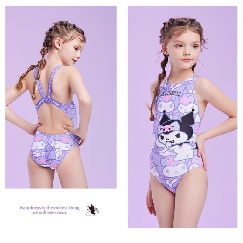 Zoke Children S Swimsuit One Piece Triangle Professional Training Girl