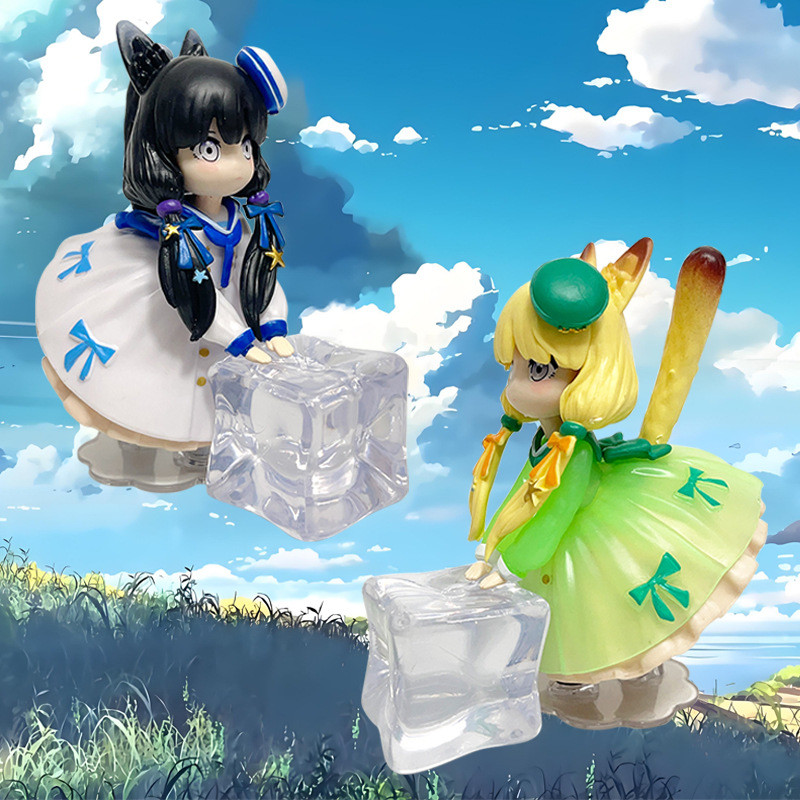 Anime DLC Series Tea Time Cats Cow Cat & Lemon Cat Figure Model Toys ...