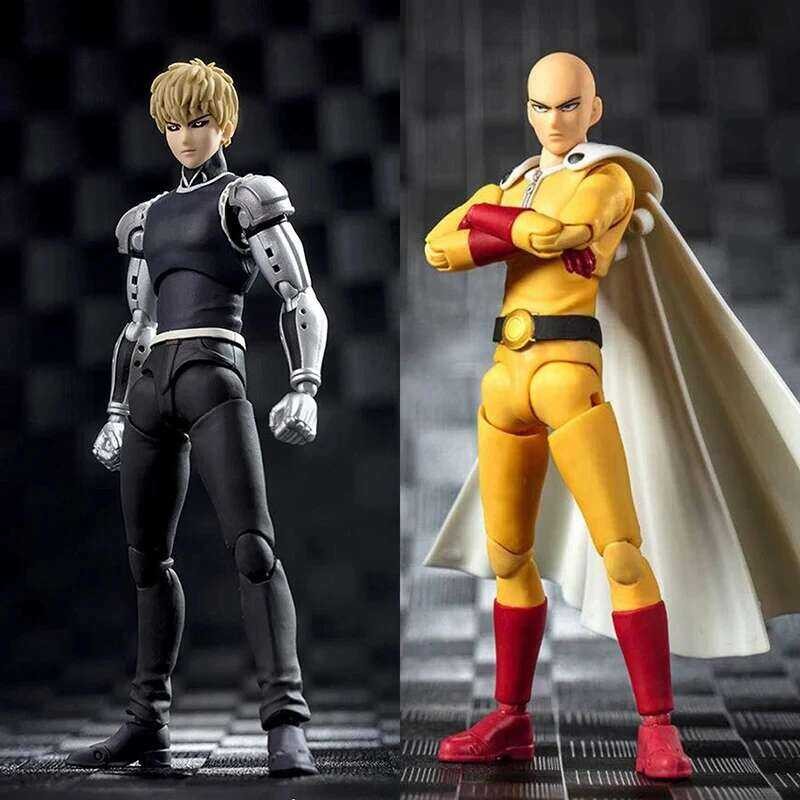 Greattoys Dasin Model One Punch Man Figures Saitama Genos Garou SHF PVC ...
