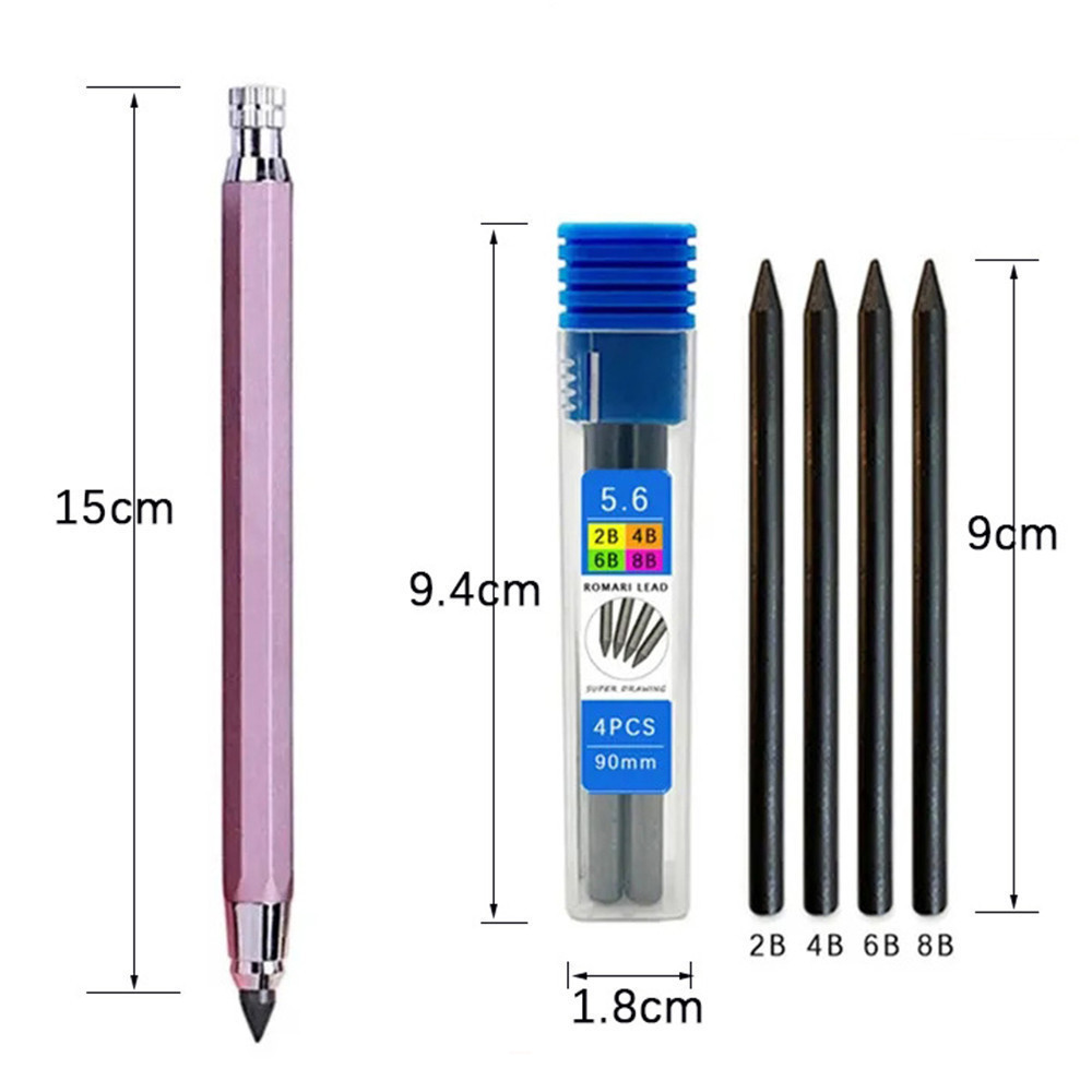 5.6mm Mechanical Pencil Engineering Pen Thick Lead Drawing Sketch Pen ...