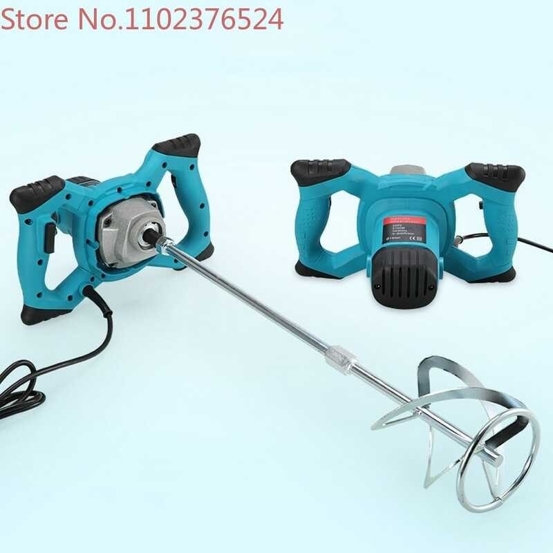 Cement Mixer Dual 2100W Industrial Electric High Low Gear 6 Speed ...