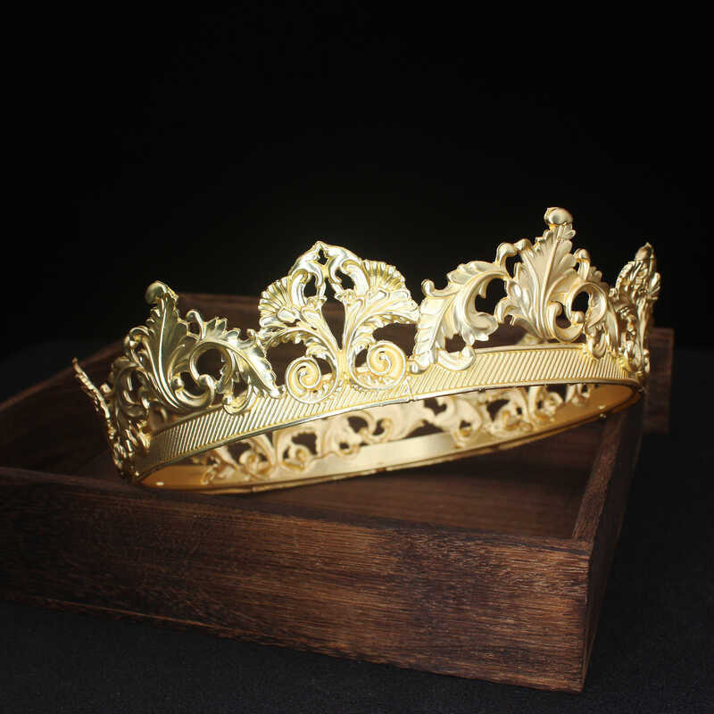 Crowns Royal Queen King Pageant Prom Tiara Diadem Vintage Men Crown ...