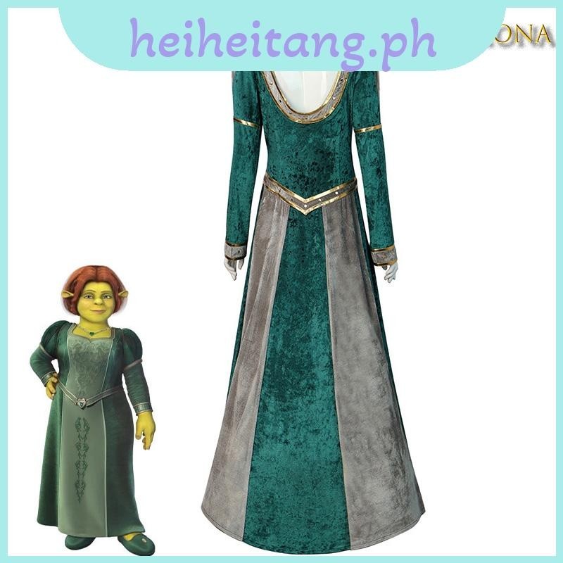 Fiona Princess Shrek Cosplay Costume For Adults Monster Themed Dress-up ...