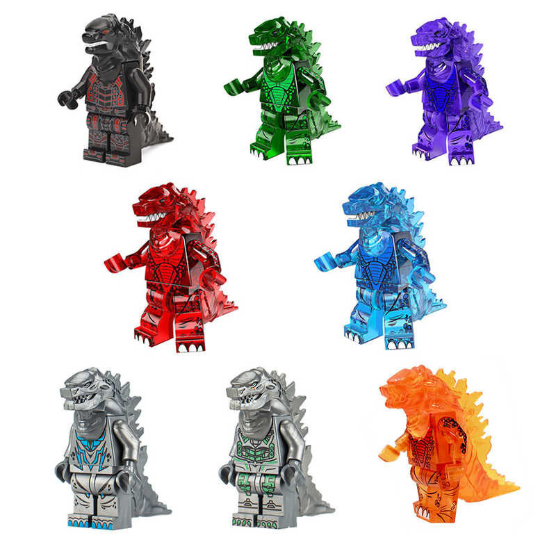 B Godzilla Movie Series Big Dinosaur Building Block Monster King Mini ...