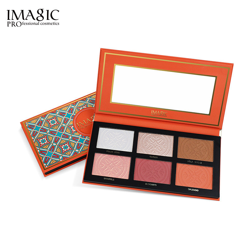 New Product 6 Colors Face Comprehensive Disk Blush Highlight Trimming ...